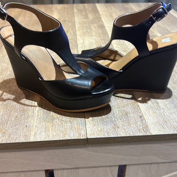 bp | Shoes | Bp Wedges Black Like Newsize 6 | Poshmark